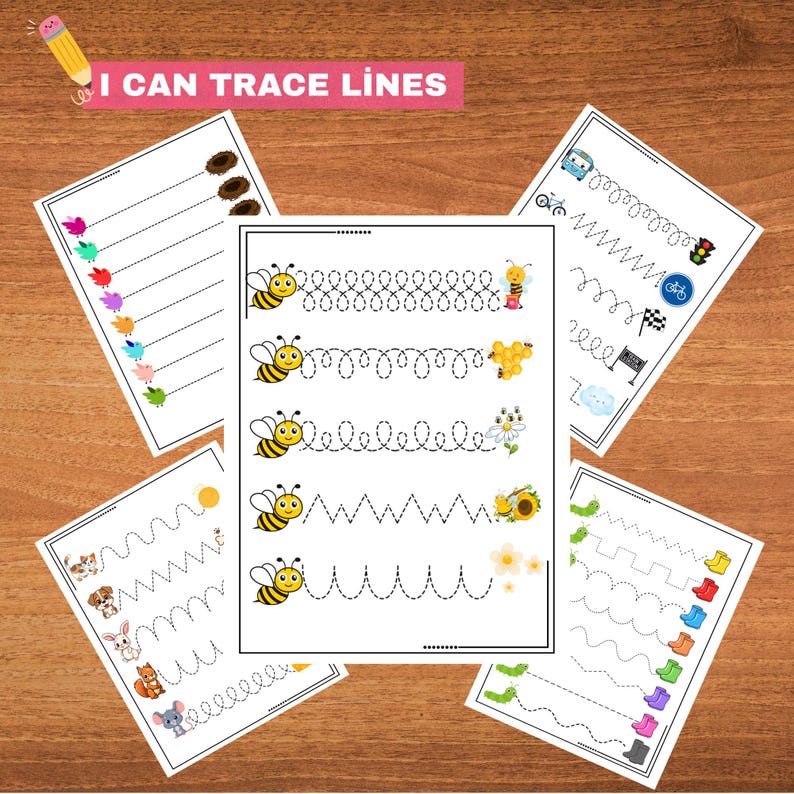 Preschool Tracing Lines Worksheets | Fine Motor Skills Practice ...