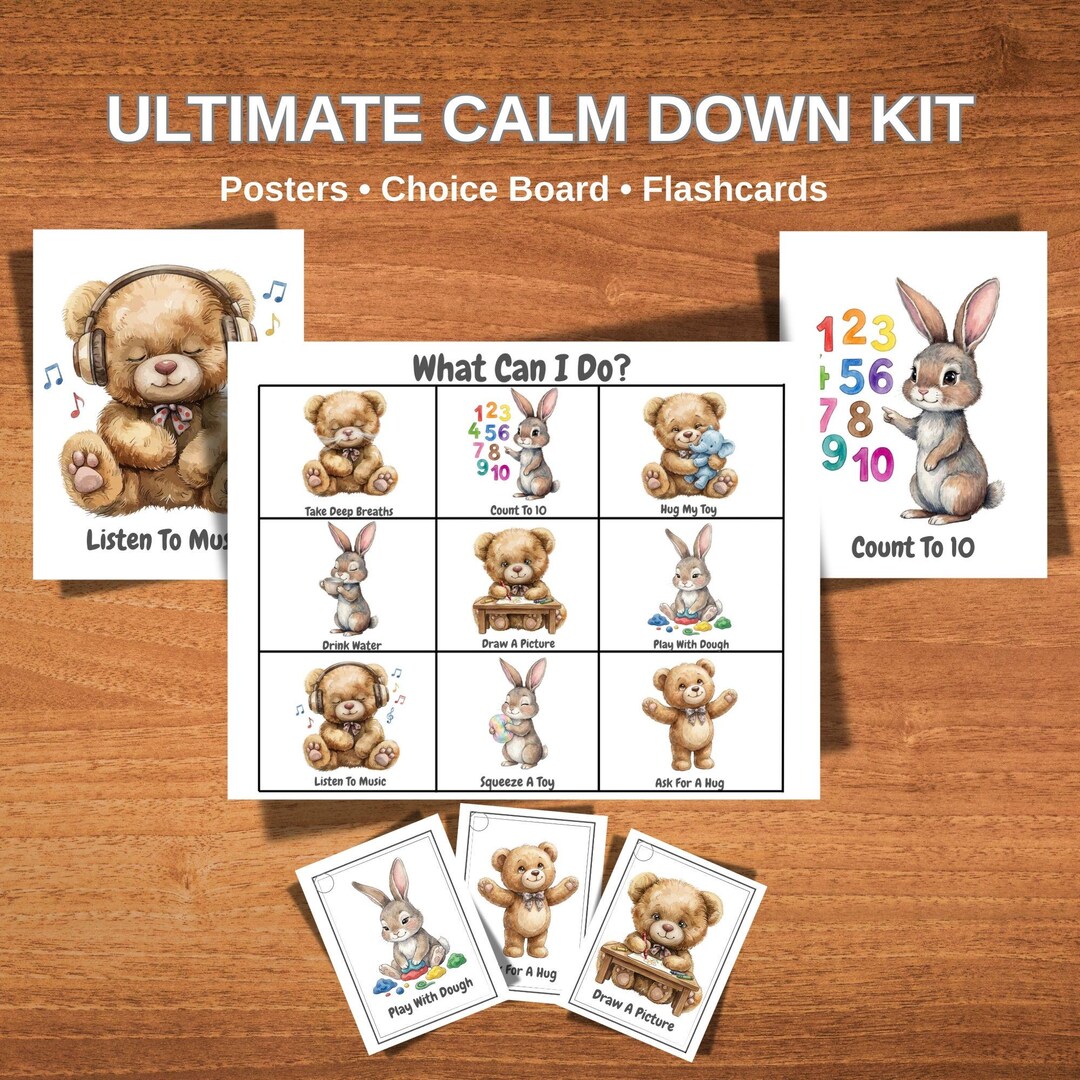 Ultimate Calm Down Corner Kit for Toddlers | SEL Printable Posters ...