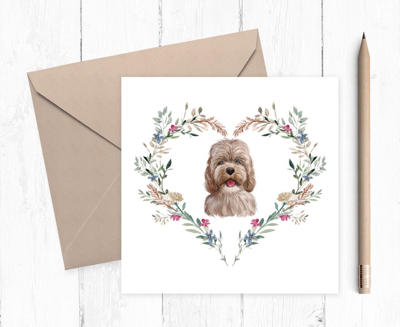 Cockapoo Card - Etsy UK