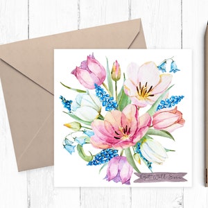 Spring Bouquet Get Well Soon Card - Etsy UK