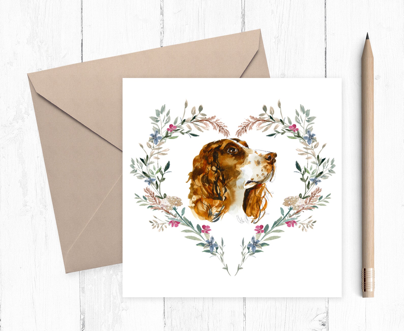 Springer Spaniel Birthday Card Springer Spaniel Gift for - Etsy UK