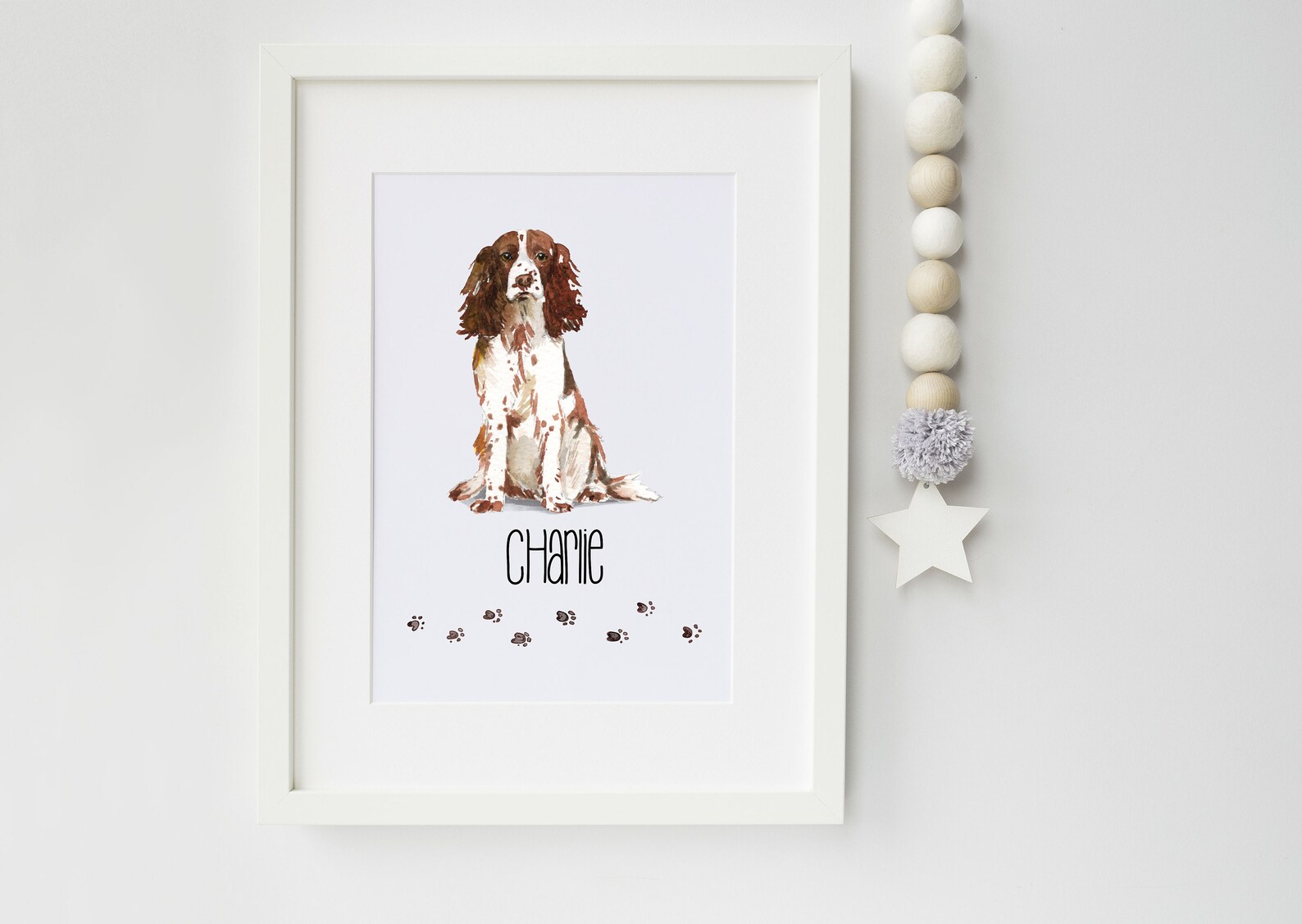 Springer Spaniel Dog Portrait Ideal Gift for Dog Lovers - Etsy UK