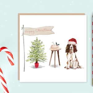 Springer Spaniel Christmas Card Christmas Gift for Dog Lovers Springer ...