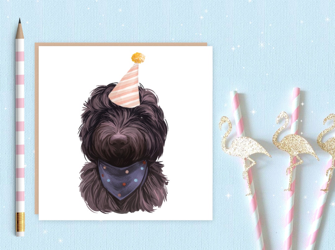 Cockapoo Birthday Card Cockapoo Card Cockapoo Birthday Gift Card for ...