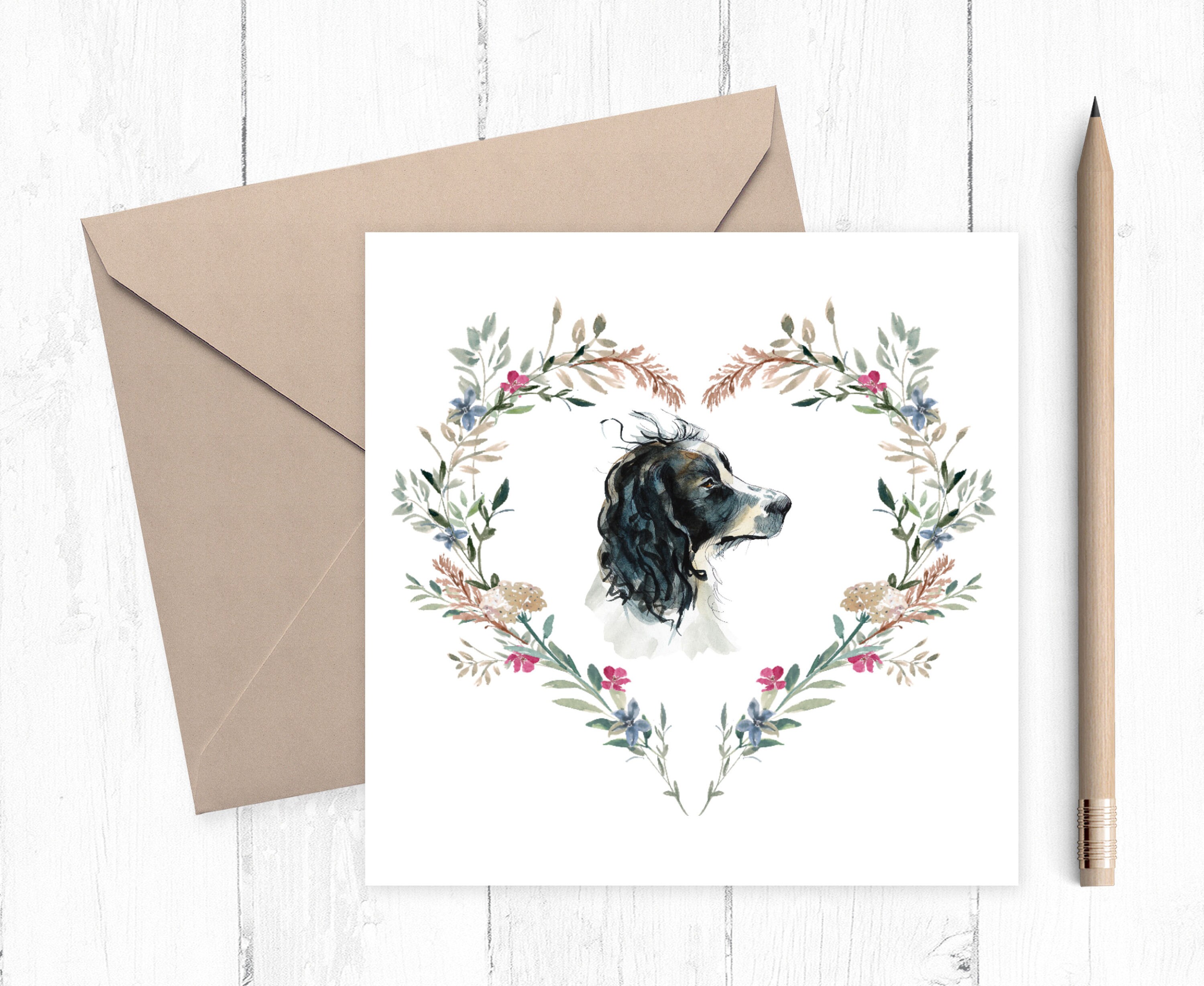 Springer Spaniel Birthday Card Springer Spaniel Gift for - Etsy UK