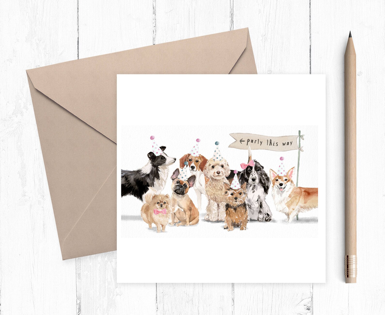 Dog Birthday Card - Etsy