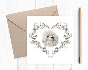 Maltese Birthday Card - Etsy