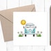 Camper Van Blank Greeting Card Greeting Card VW Camper Van Caravan ...