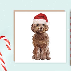 Cockapoo Christmas Card Christmas Gift for Dog Lovers Cockapoo Cockapoo ...