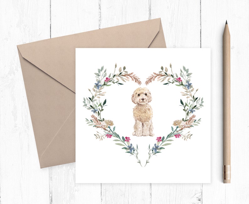 Cockapoo Card Cockapoo Gift for Dog Lovers - Etsy UK