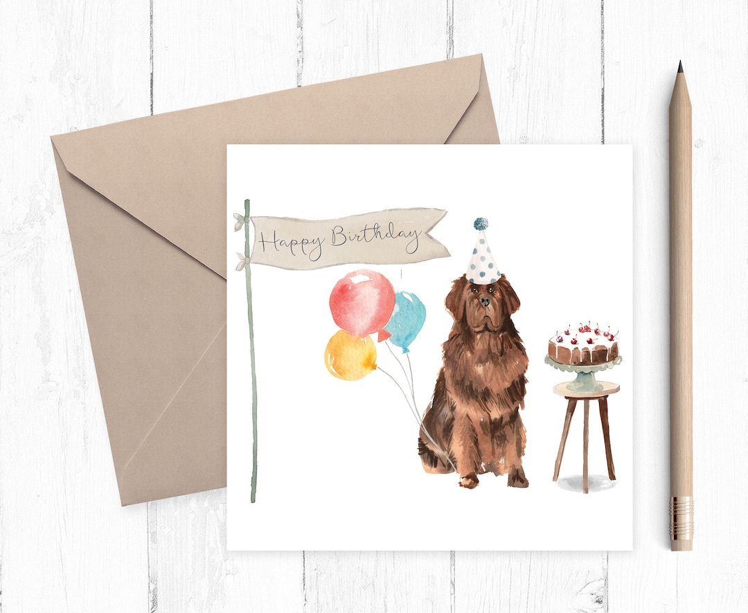 Newfoundland Birthday Card Newfoundland Card Newfie - Etsy