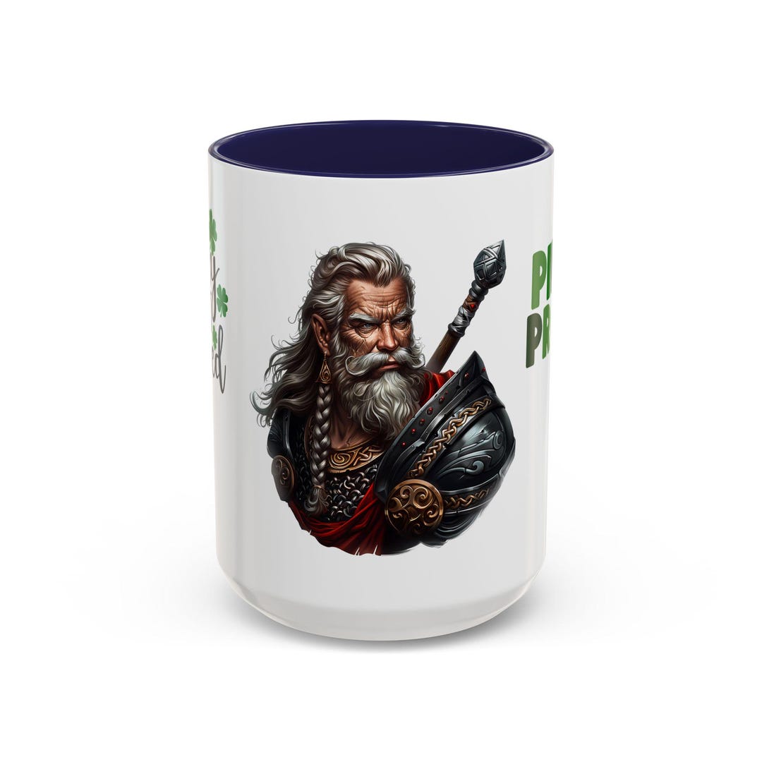 Irish God of Crafting Goibniu a Blacksmith Warrior Pinch Proof Mug ...