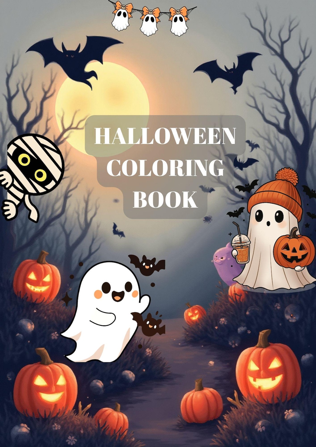 Halloween Adventures – A Cute Coloring Book for Kids - Etsy