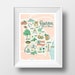 Georgia on My Mind Map Lettering Illustration Wall Art Print - 11x14 - Etsy