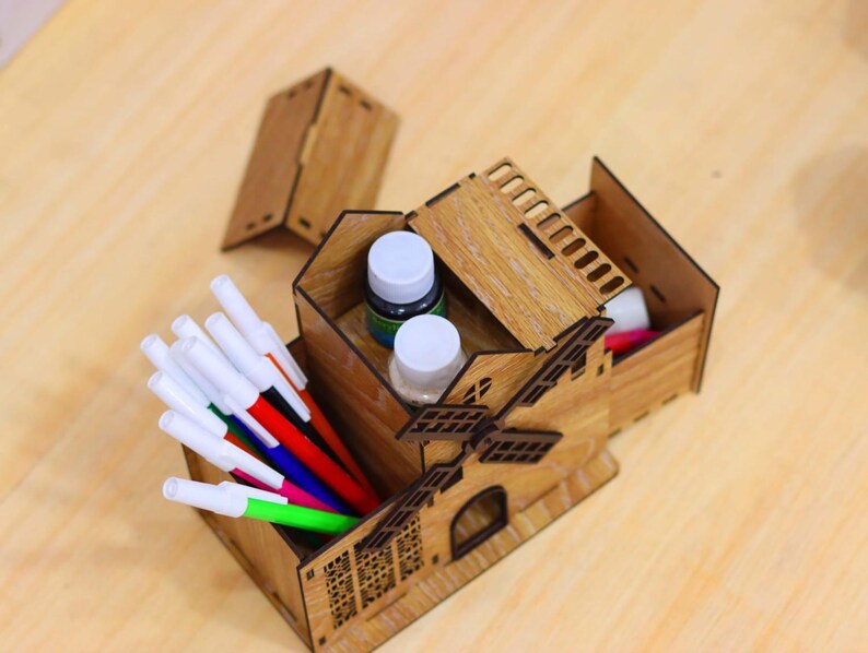 Vintage Wooden Model Template: Laser Cut Files for DIY - Etsy