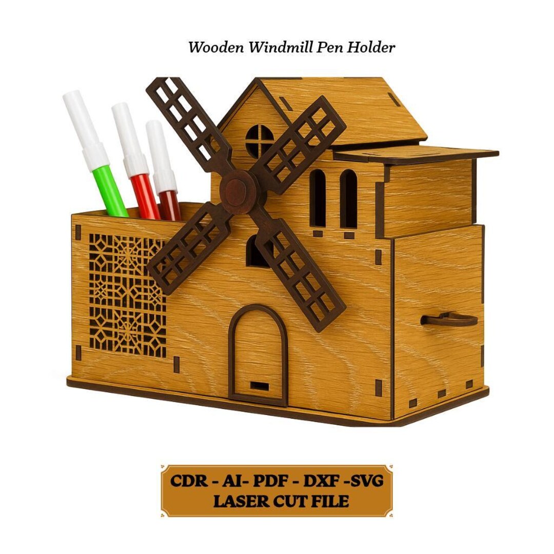 Vintage Wooden Model Template: Laser Cut Files for DIY - Etsy