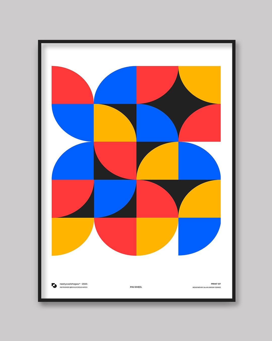 Print 07 - Pinwheel / Primary Colours - Edition 01/05 - Etsy