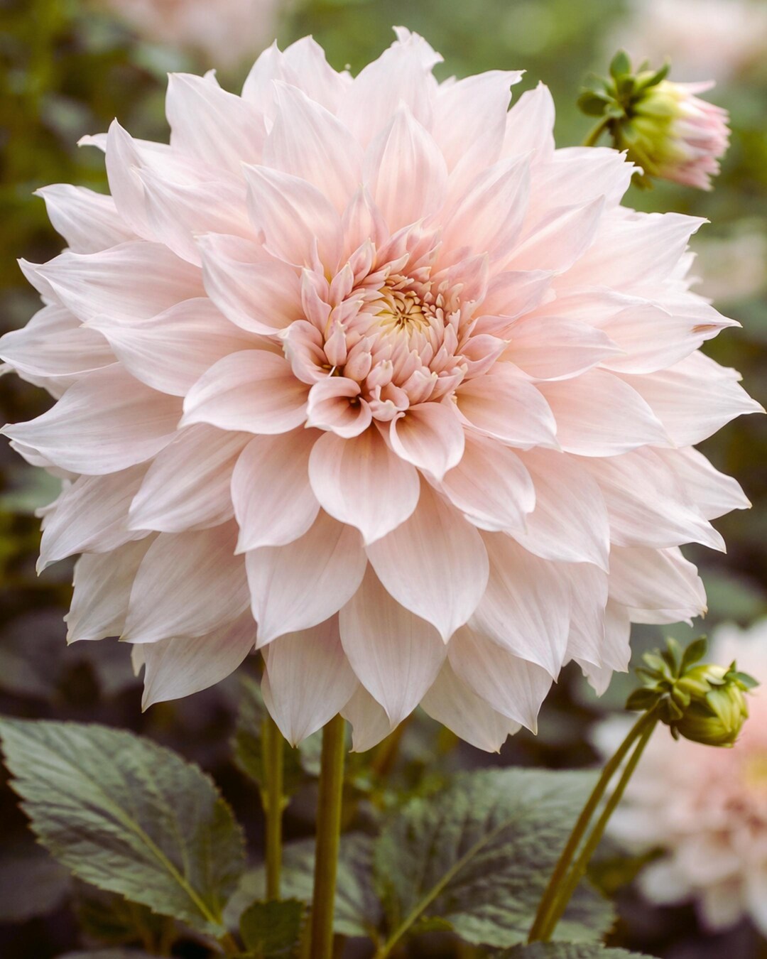 Dahlia Café Au Lait Tuber, Creamy Blush Dinnerplate Flower, CAL - Etsy