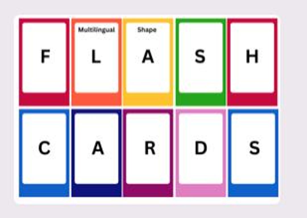 Colorful Shapes Flashcards | Printable Kids Learning Cards - Etsy Australia