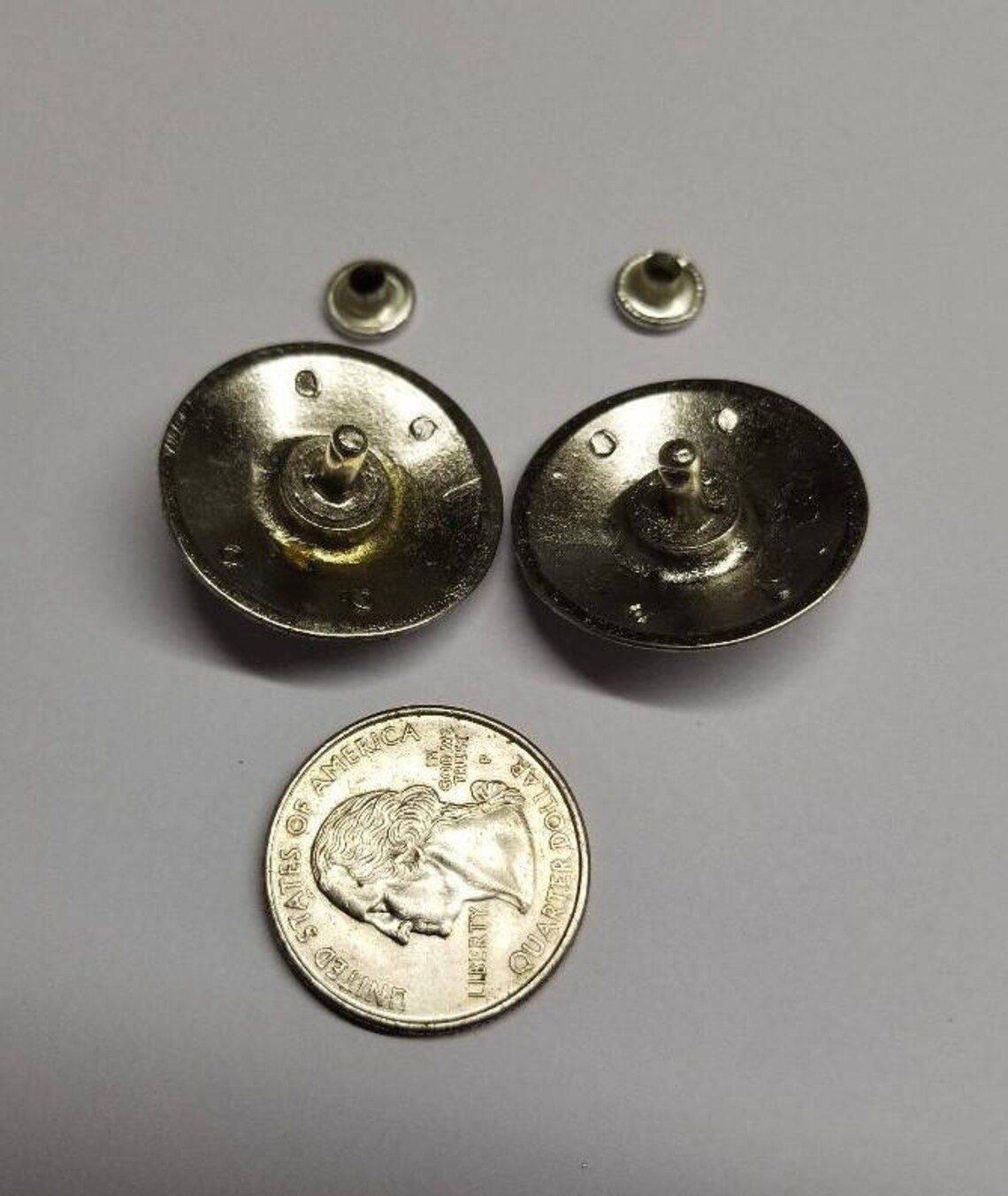 Round Silvertone Rivet Back Conchos Concho Rope Concho - Etsy