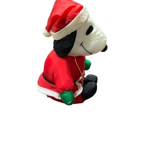 Snoopy Santa Claus Peanuts Christmas Plush 8" Silky Parachute Fabric - Etsy