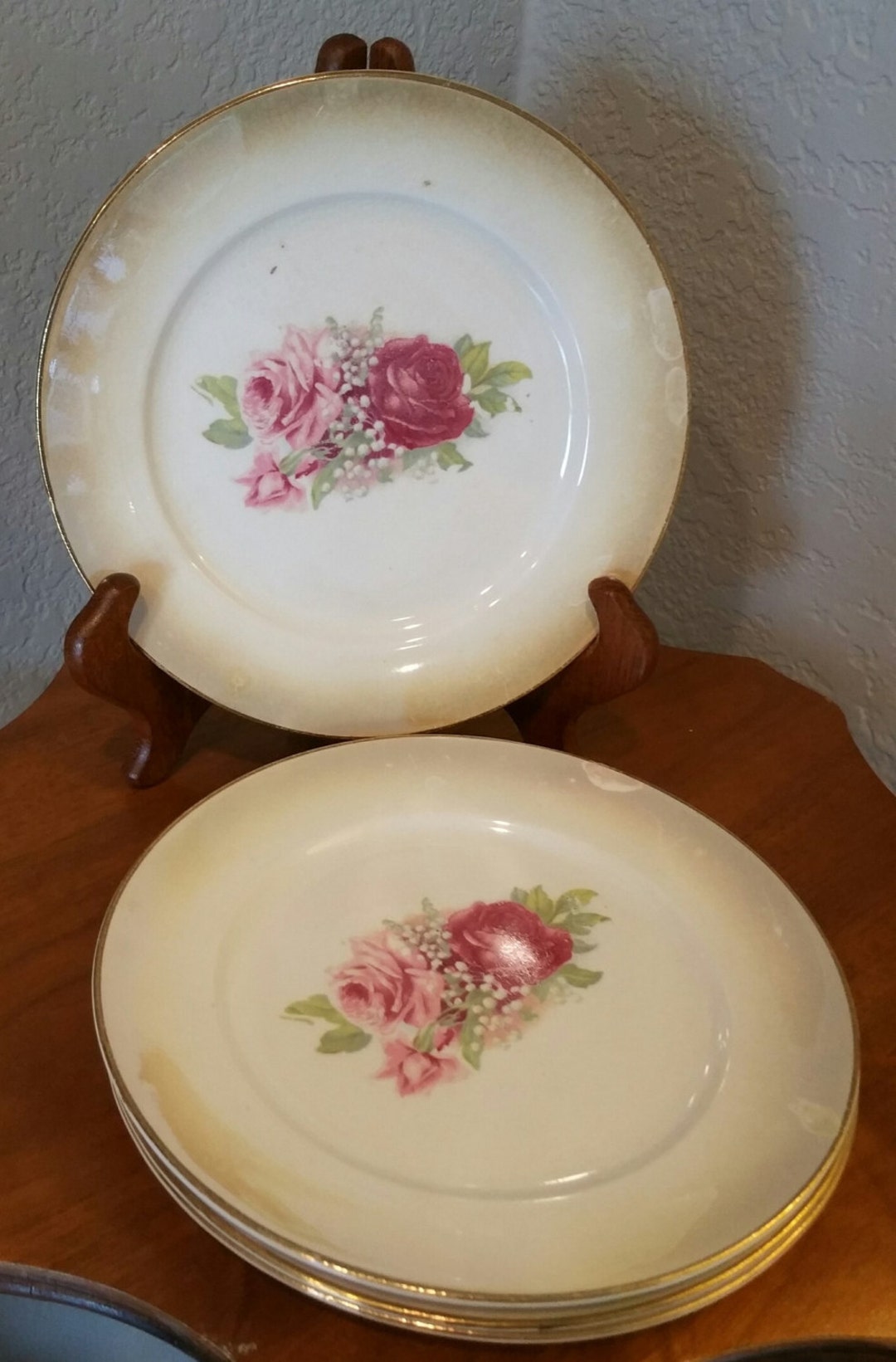 St Louis Owen Minerva Dessert Plates Gold Medal Owen Minerva Plates ...