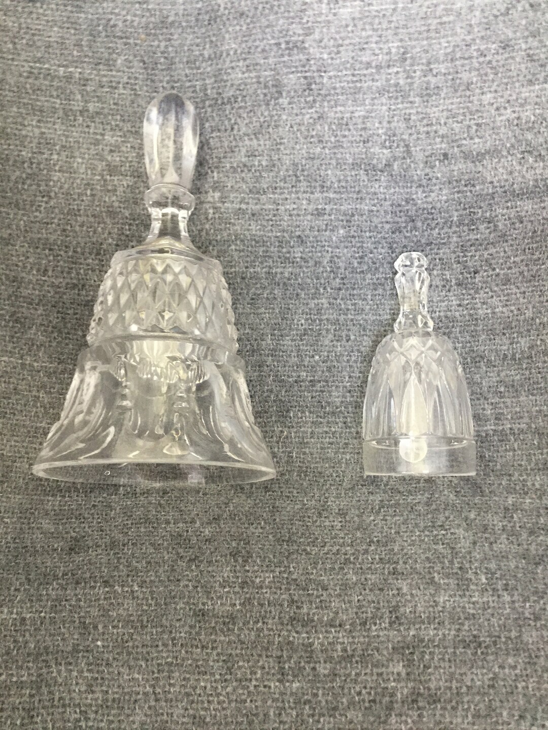 Crystal Bells - Crystal Dinner Bell - Vintage Bells - Glass Bells - Etsy