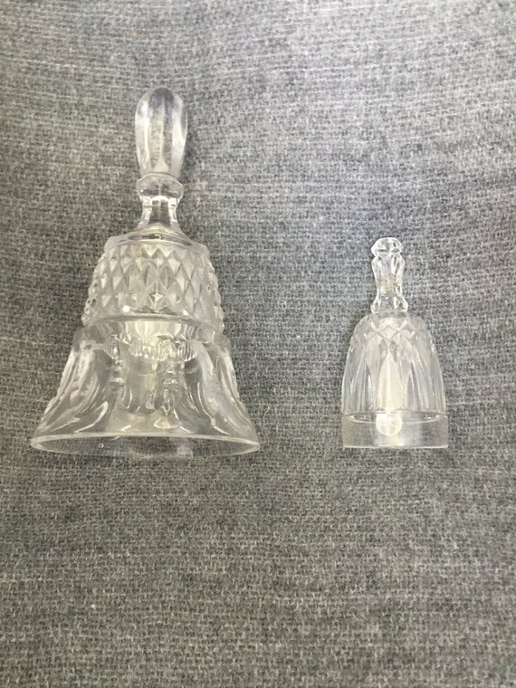Crystal Bells Crystal Dinner Bell Vintage Bells Glass | Etsy