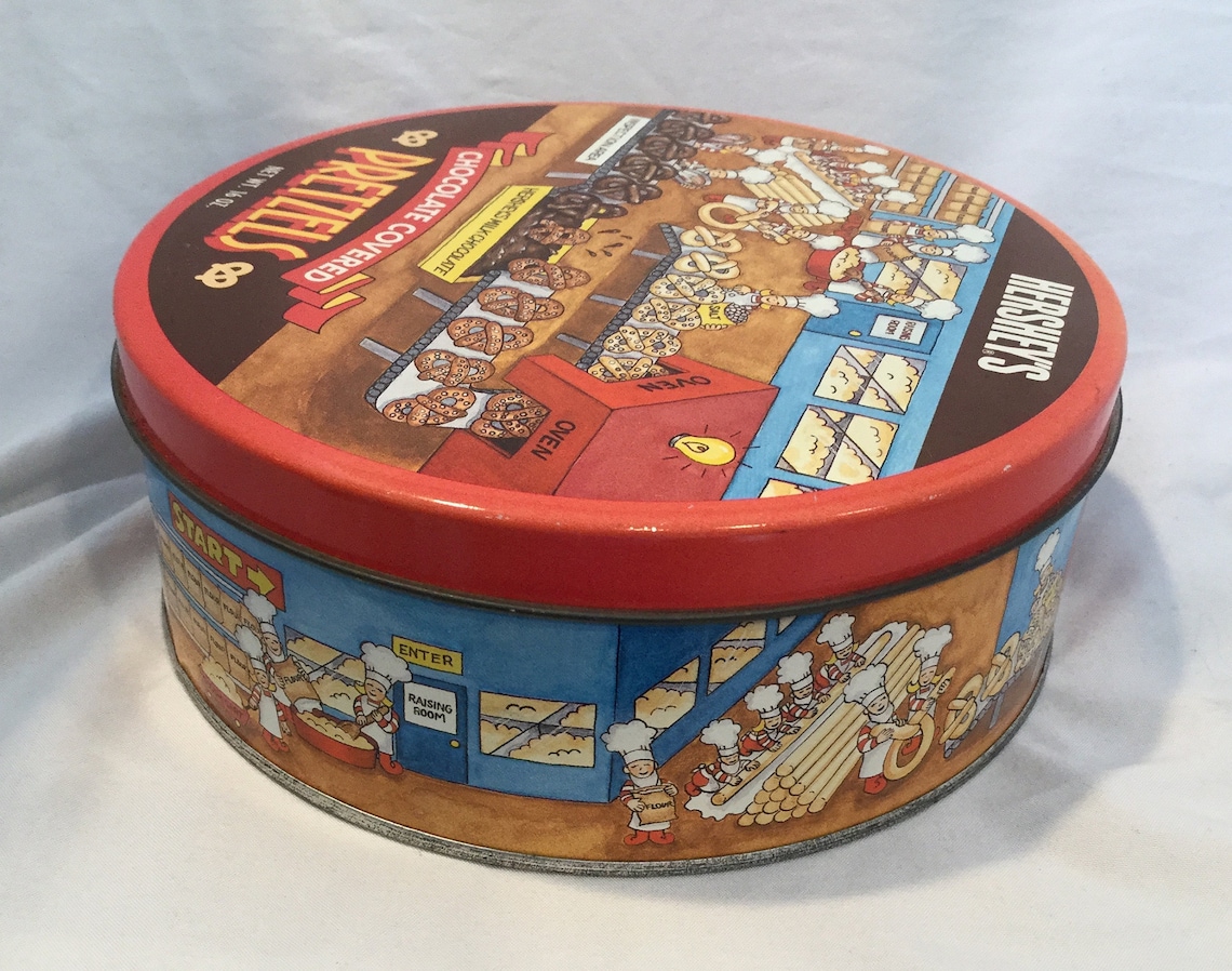 Vintage Tins - Candy Tins - Pretzel Tins - M&M Tins - Candy Boxes ...