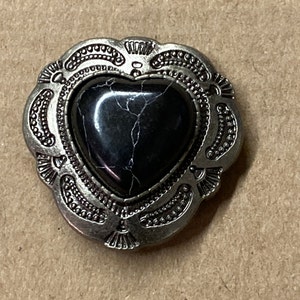 Heart Shaped Concho - Western Concho - Conchos - Natural Stone Concho ...