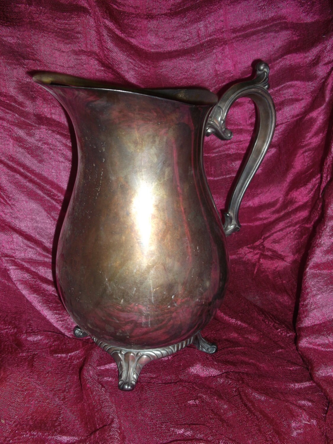 WM Rogers Silver Plate Water Pitcher Vintage Water Pitcher - Etsy