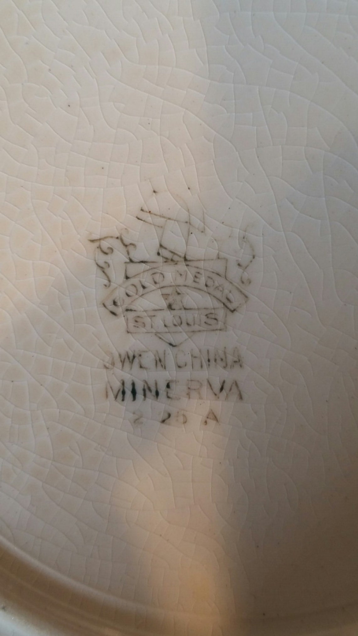 St Louis Owen Minerva Dessert Plates Gold Medal Owen Minerva - Etsy