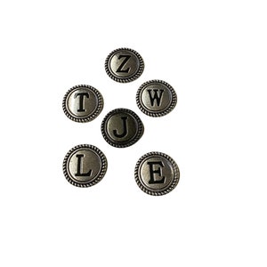 Alphabet Concho - Letter Concho - Letter Screwback Concho - Initial ...