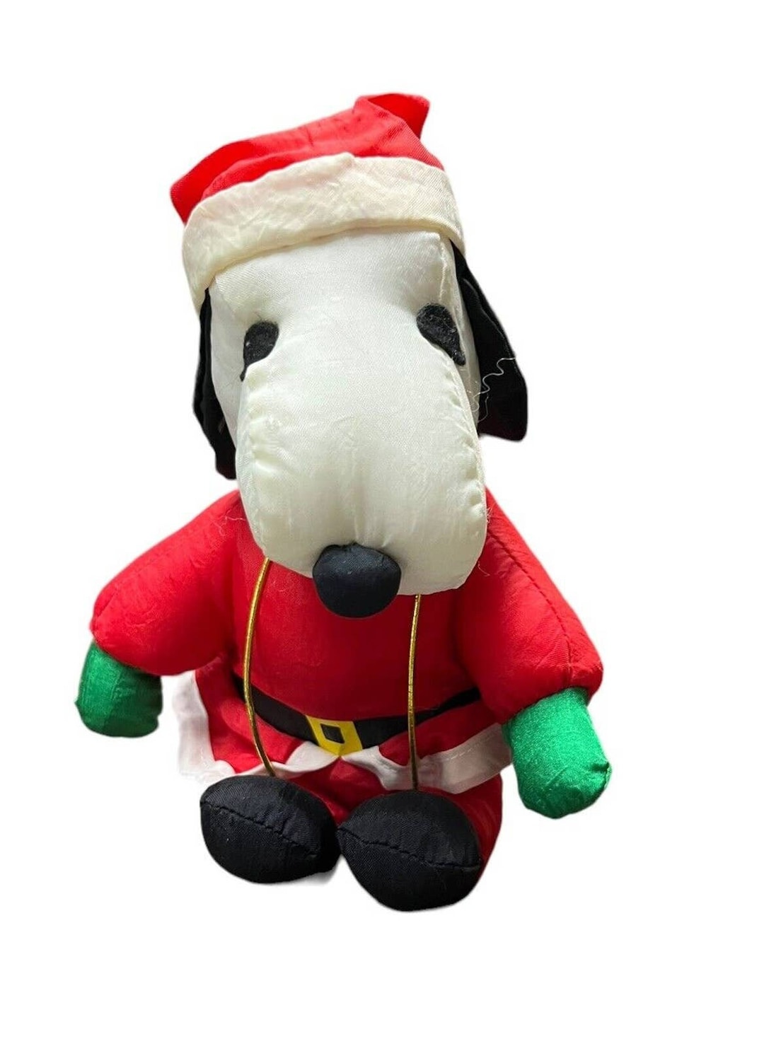 Snoopy Santa Claus Peanuts Christmas Plush 8" Silky Parachute Fabric - Etsy