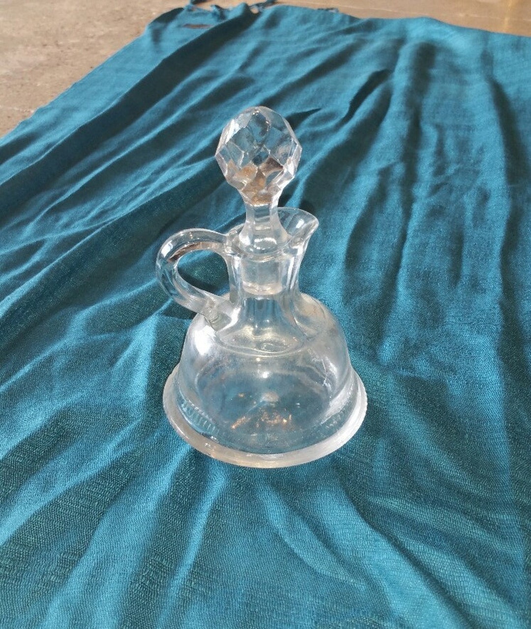 Vintage Cruet Antique Large Cruet Decanter Oil and Vinegar Syrup Bottle ...