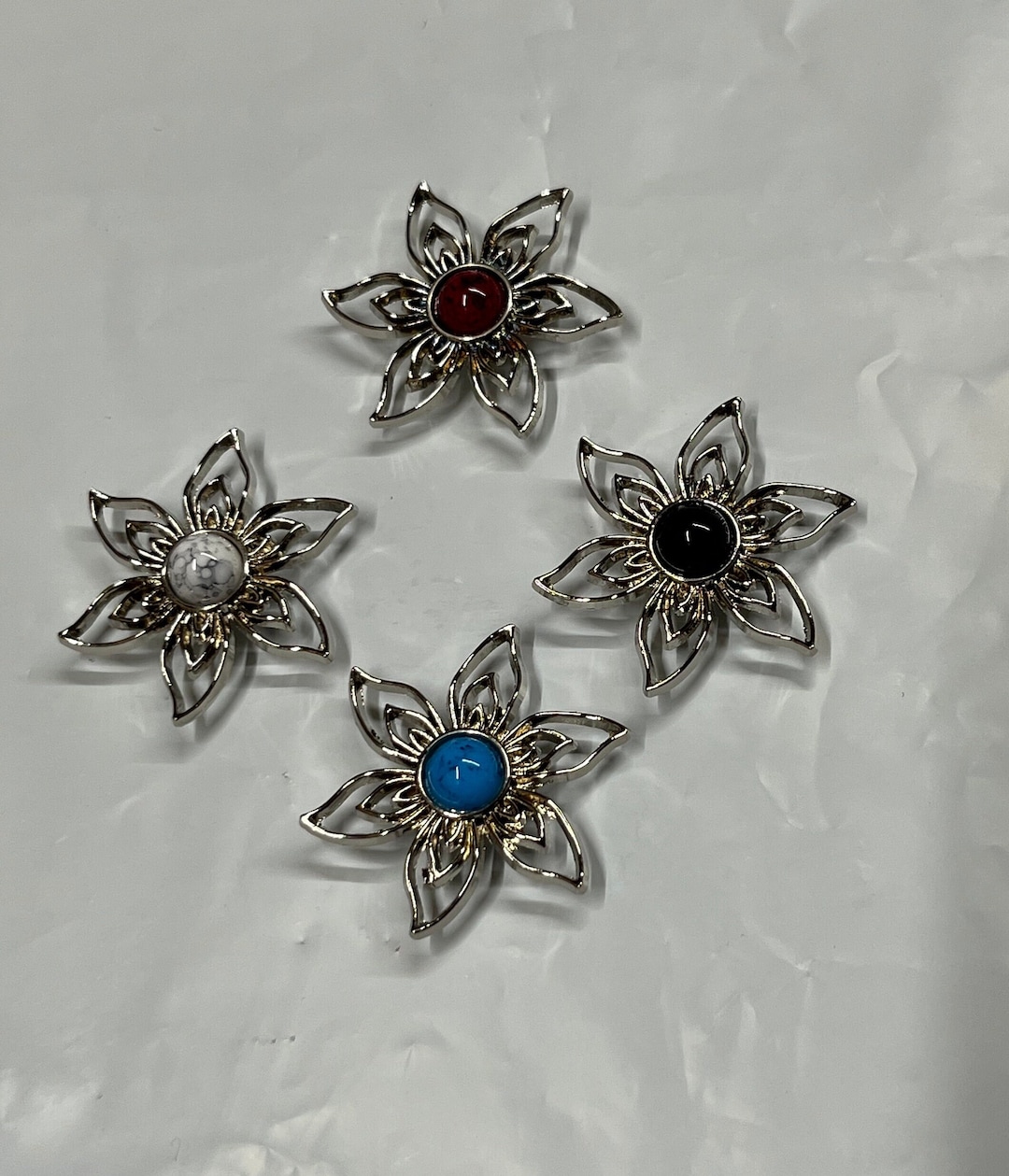 Flower Shaped Concho - Western Concho - Conchos - Screwback Concho ...