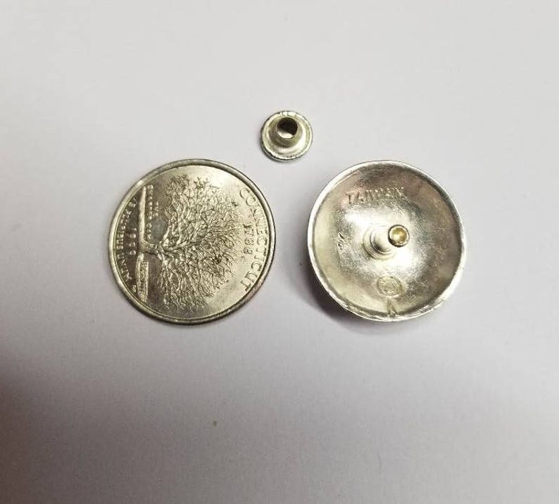 Round Silvertone Rivet Back Conchos, Concho, Rope Concho, Stone Concho ...