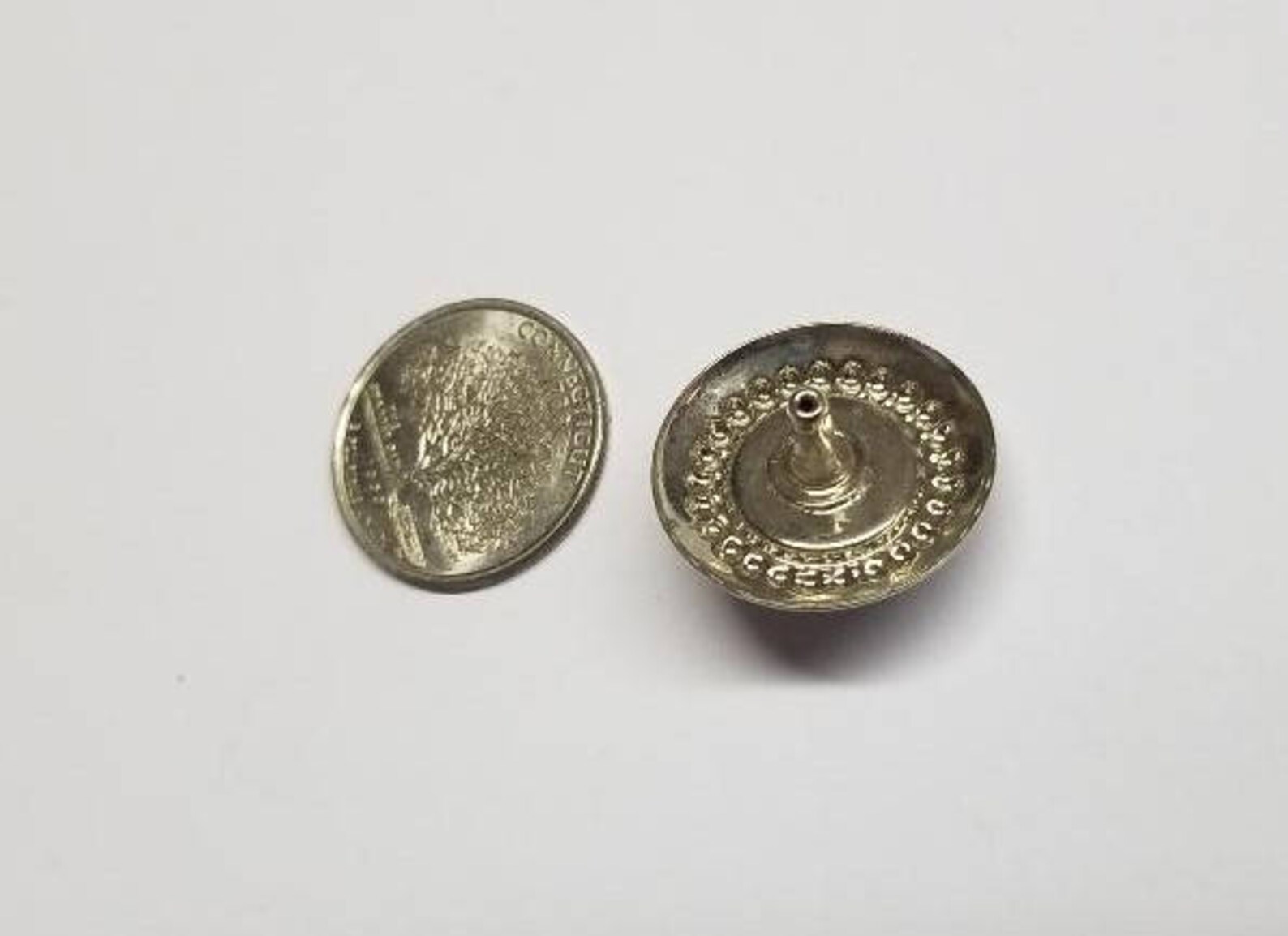 Round Silvertone Rivet Back Conchos Concho Rope Concho - Etsy