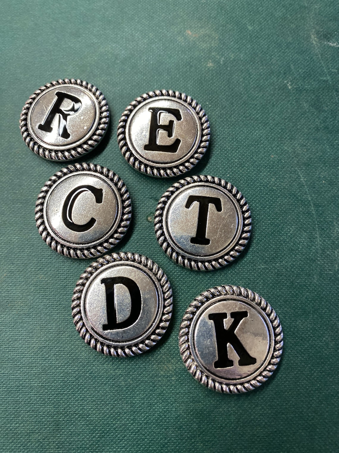 Alphabet Concho Letter Concho Letter Screwback Concho | Etsy