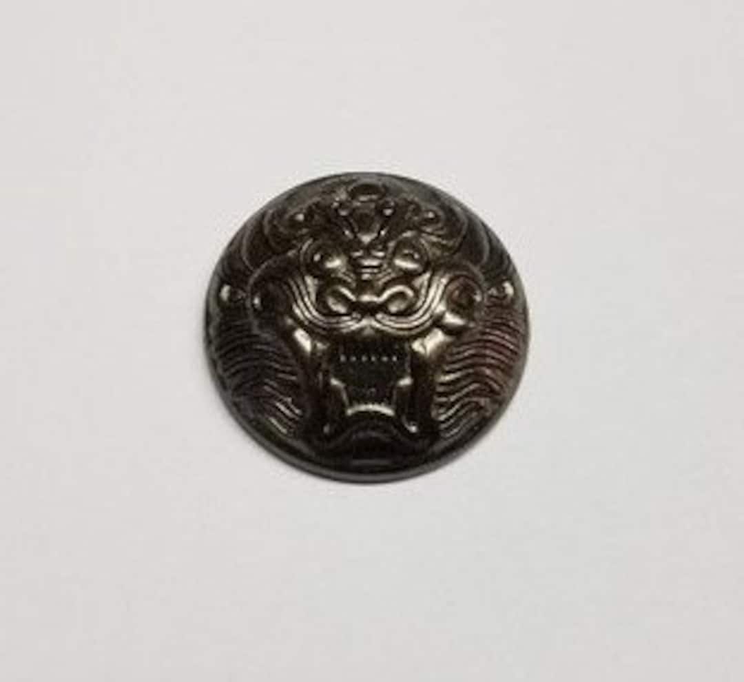 Round Gunmetal Silver Dragon Concho, Screwback Conchos, Screw Back ...