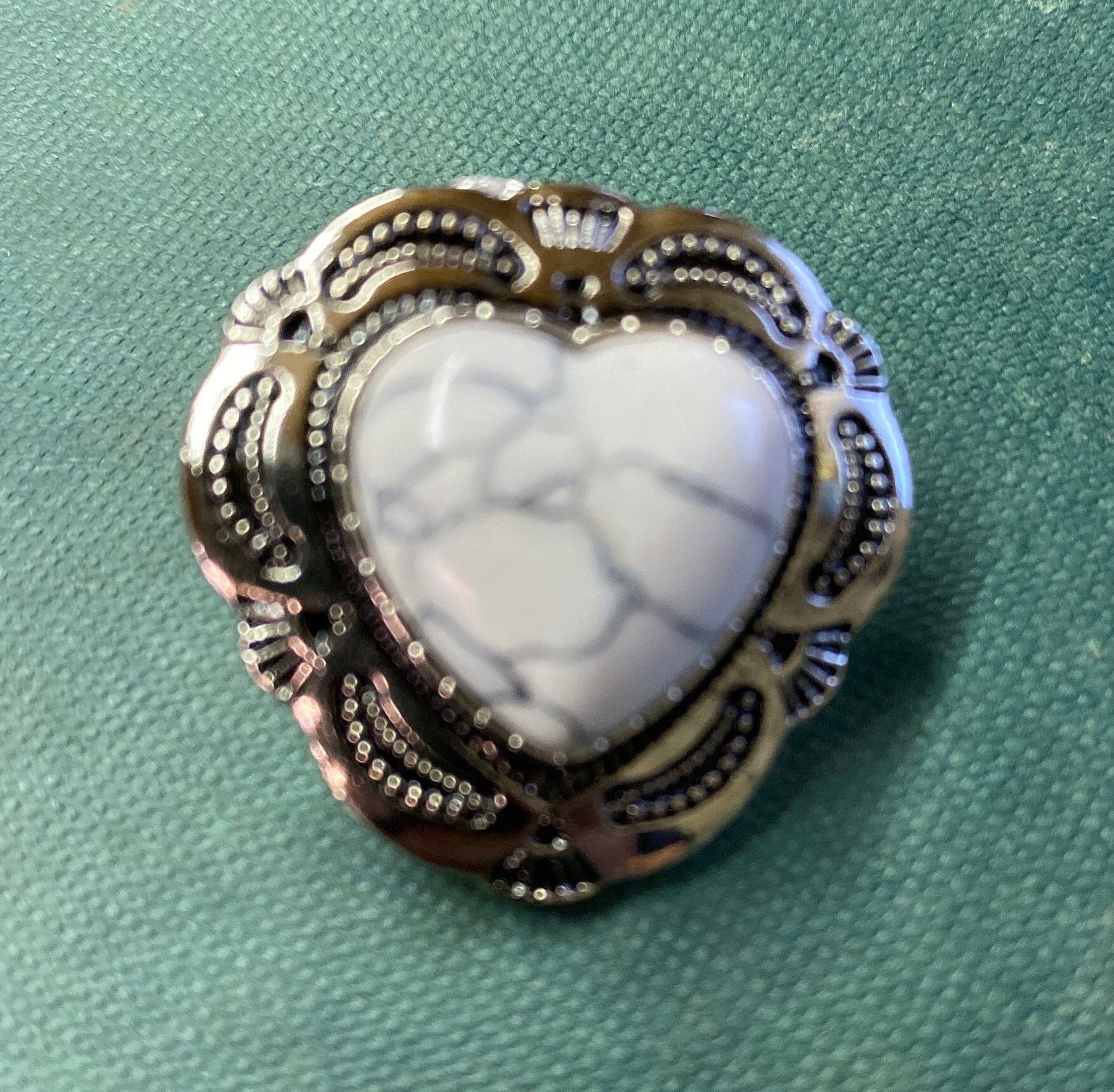Heart Shaped Concho - Western Concho - Conchos - Natural Stone Concho ...