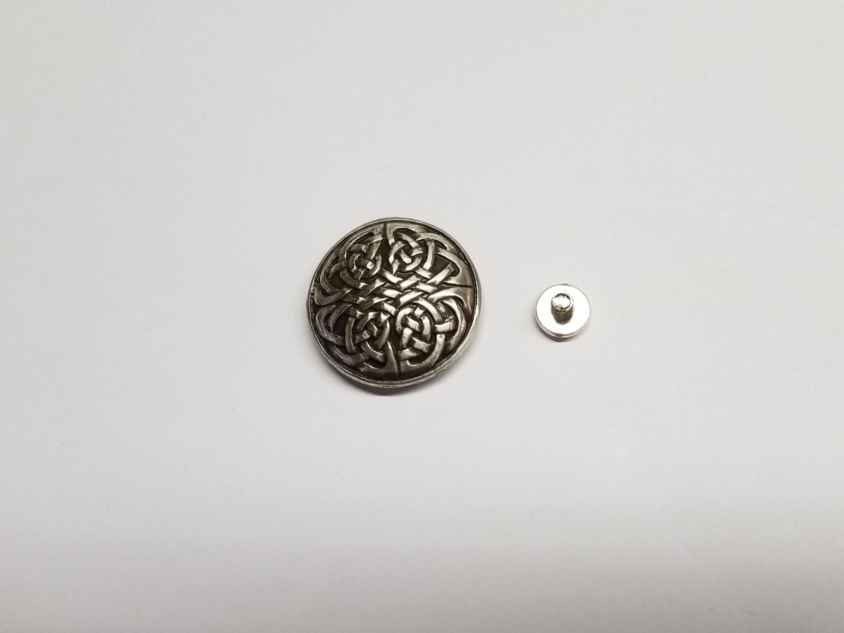 Antique Silver Screw Back Concho, 1 1/8" Concho, Celtic Conchos - Etsy