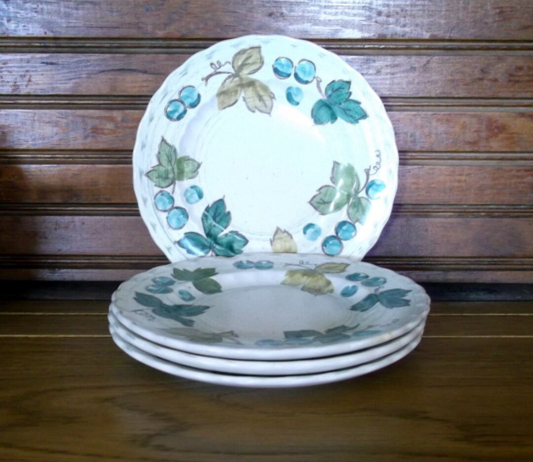 Vernon Ware by Metlox Salad Plates - Vineyard Pattern by Metlox - Salad ...