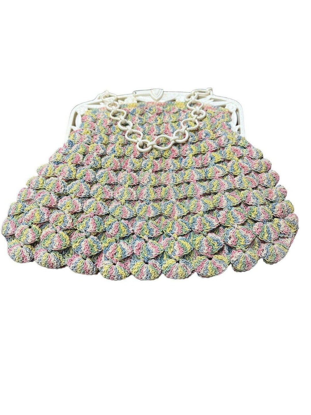 Art Deco Crocheted Popcorn Purse 1930s 1940s Multi Color - Etsy