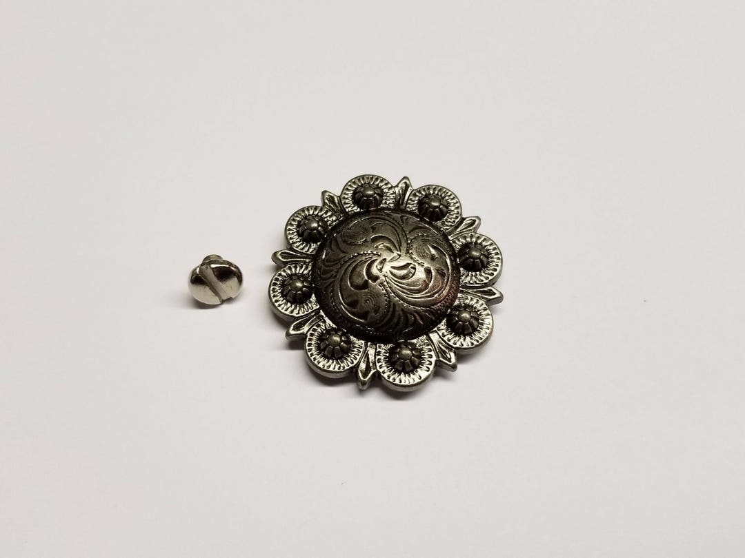 Pico Berry Conchos, Decorative Metal Conchos, 1 1/2 Inch Conchos ...