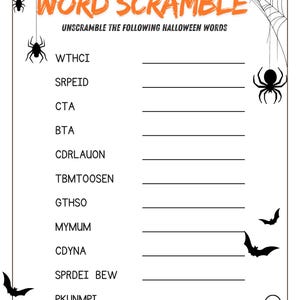 Printable Halloween Game Bundle for Kids - Etsy