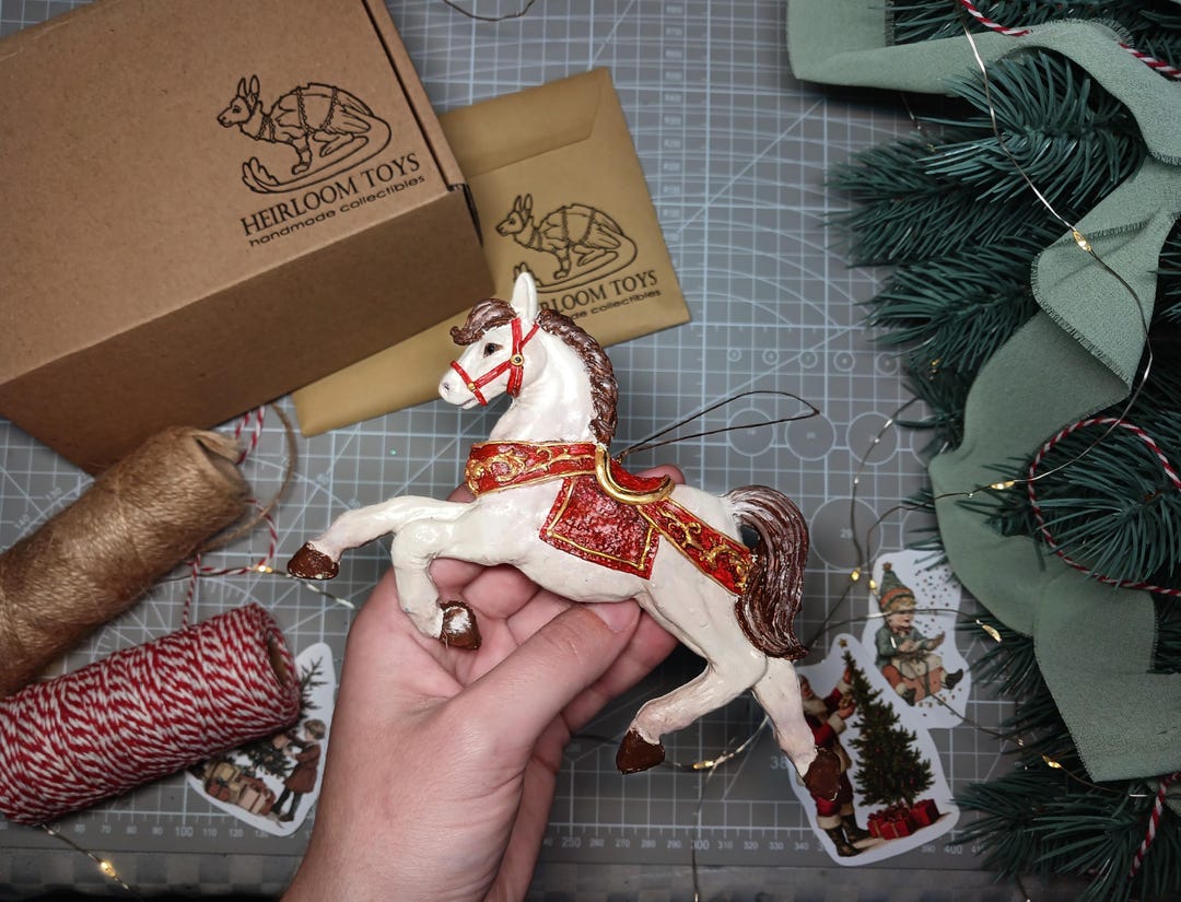 Christmas Tree Decoration Horse in Tack - Etsy