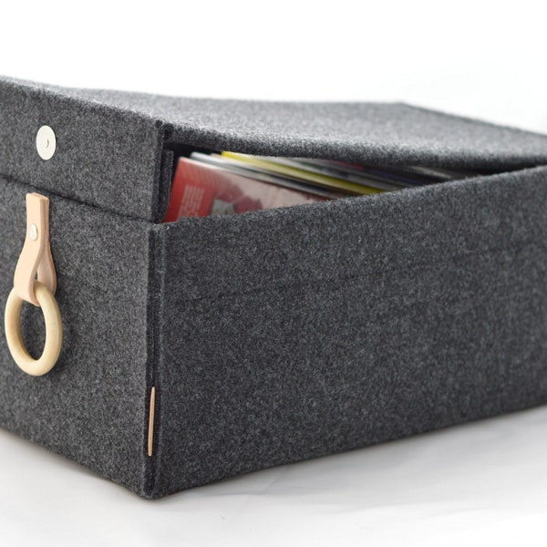 Leather Storage Box - Etsy