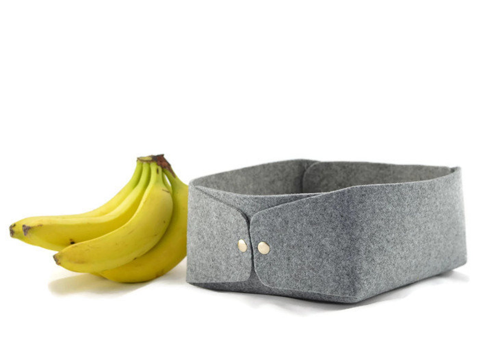 Nordic Design Storage Basket Low Large Grey Felt Storage Box - Etsy