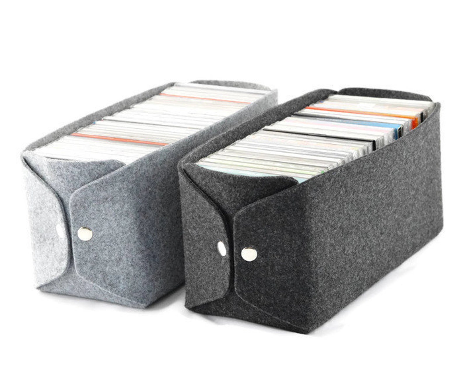 CD Storage Box Felt Storage Box Minimalist CD Box - Etsy